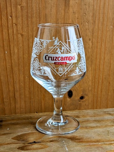 Cruzcampo Pint Chalice Glass Brand New | eBay UK