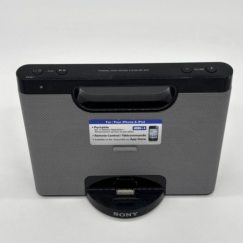 Sony Personal Audio Docking System For iPod 30-Pin RDP-M7iP Missing ...