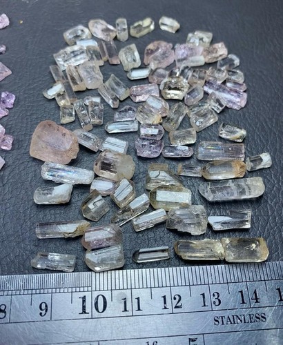 Imperial & Pink Topaz Terminated Clear Crystals Lot, Pink Topaz Rough ...