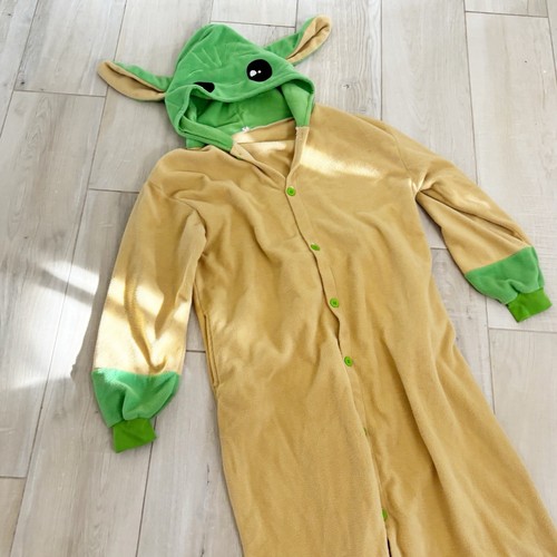 STAR WARS Adult GROGU Baby Yoda Pajamas Hooded One Piece Suit ...