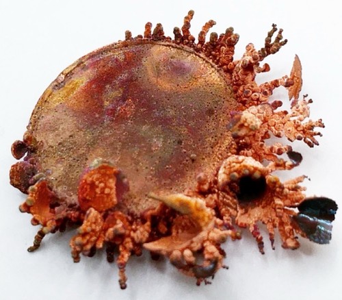(1980's) Beautiful Lincoln Cent Electrolysis Copper Crystal By Fred ...