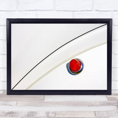 Red In Small Dosage Abstract Simple Wall Art Print | eBay UK