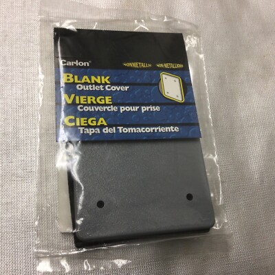 Carlon E980CN-CAR Non-Metallic 1-Gang Weatherproof FS Box Blank Cover ...