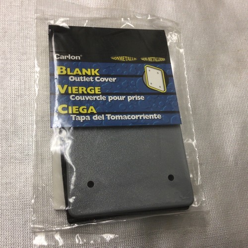 Carlon E980CN-CAR Non-Metallic 1-Gang Weatherproof FS Box Blank Cover ...