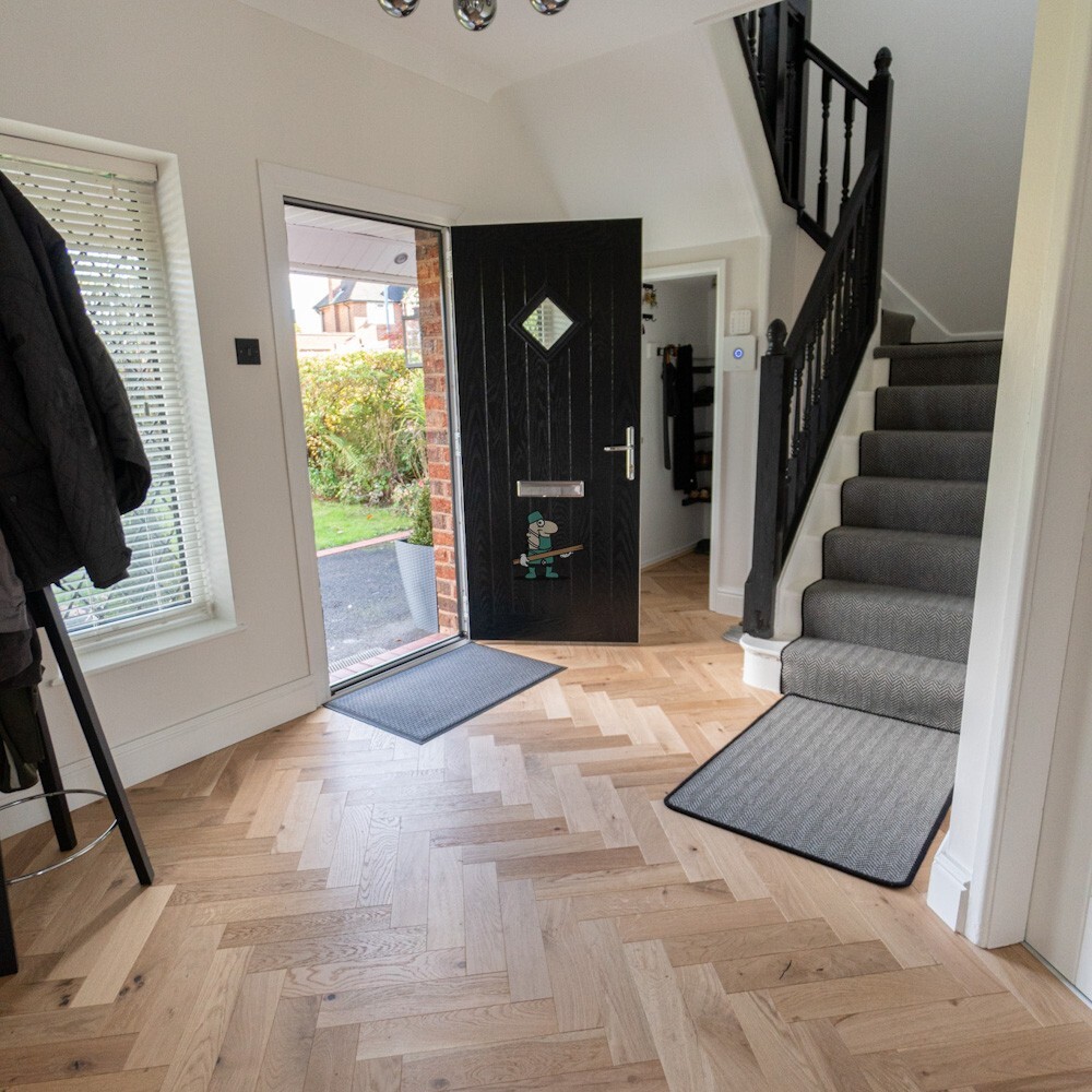 Light Wood Herringbone Floor Light Luxury 12mm Herringbone Royale