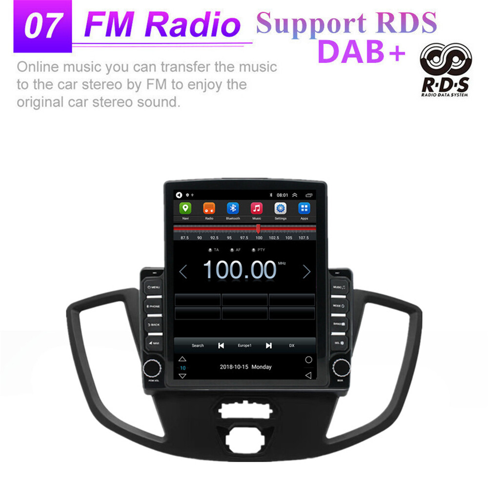 9.7" Android 11 Car Stereo Radio GPS Head Unit For Ford Transit Custom ...