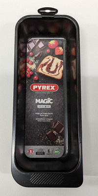 Pyrex Magic Non-Stick Loaf Bread Cake Oven Baking Tin Durable Large Pan ...