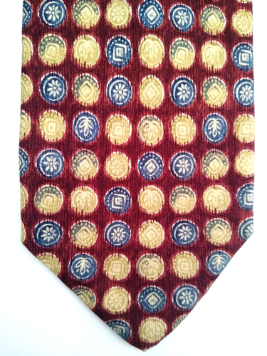 Robert Talbott Studio Men's TIE Red Geometric Silk | eBay