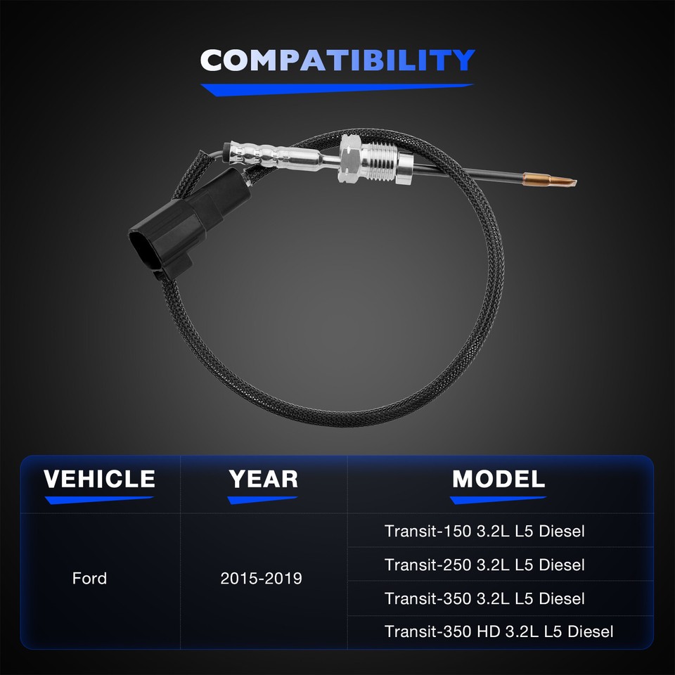 Exhaust Gas Temperature EGT Sensor for Ford F250 F350 F450 F550 Transit ...