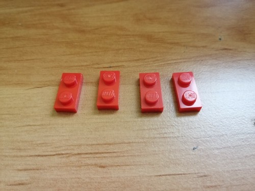 LEGO 3023+302321 PLATE 1X2 COLOR RED/ROUGE LOT X4 | eBay