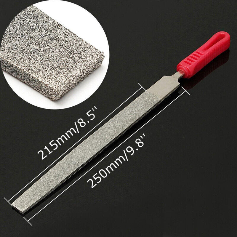 10'' 250mm 120 Grit Alloy Long Diamond Coated Flat File Filing Stone ...