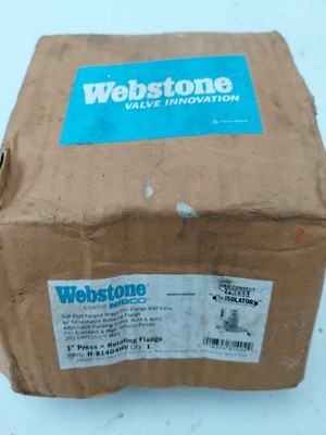 Webstone H-81404HV 1” Press x Rotating Flange Uni-Flange Ball Valve ...