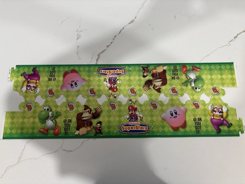 2002 Nintendo Mario Superstars Burger King Crown Yoshi Waluigi Kirby ...