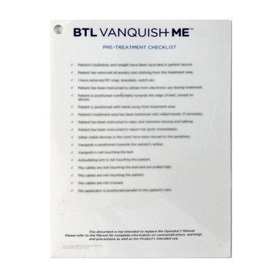 BTL VANQUISH ME, Treatment Pearls and Pre-Treatment Checklist 713-74VanquishME | eBay
