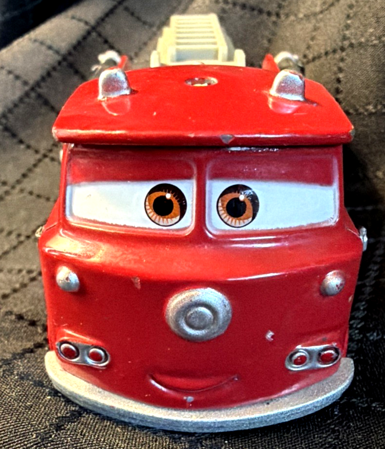 Disney Pixar Cars 2 Red Firetruck Deluxe Metal Diecast Movie Toy ...
