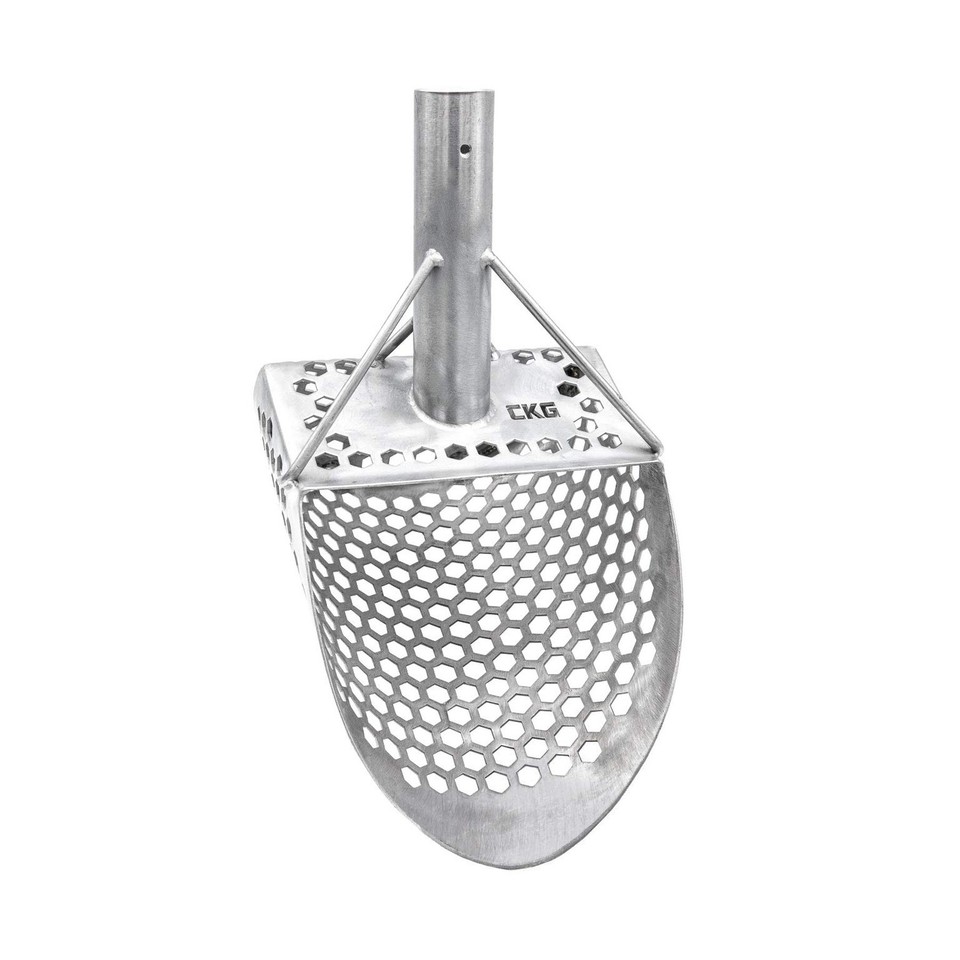 CKG 9 x 6 Sand Scoops Metal Detecting Shovel Sifter Scoop Stainless ...