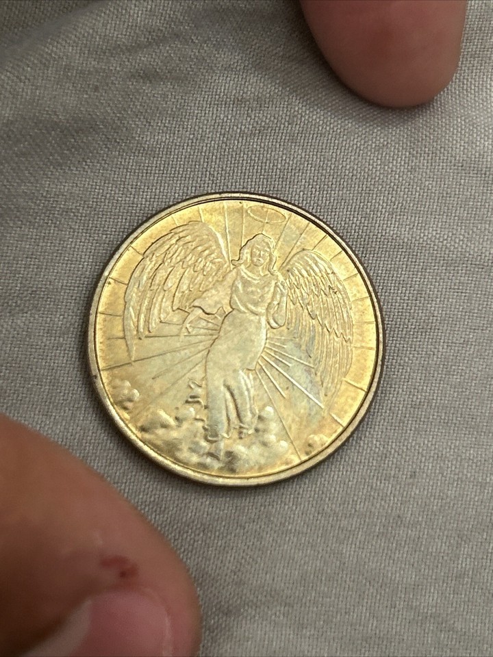Double Sided Gold Angel Coin - Collector Item | eBay