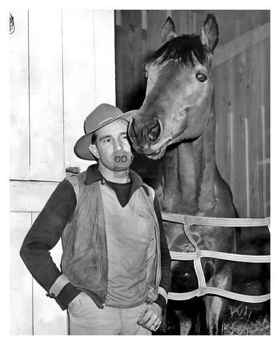 SEABISCUIT CHAMPION RACEHORSE AND JOCKEY GEORGE WOLFE 8X10 B&W PHOTO | eBay