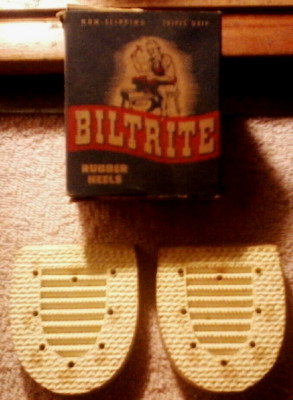 Vintage Biltrite Rubber Heels 5/8 White 4 Women's Sport New Old Stock ...