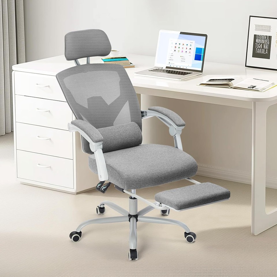 Office Computer Desk Chair Ergonomic High-Back Mesh Rolling Work Swivel ...