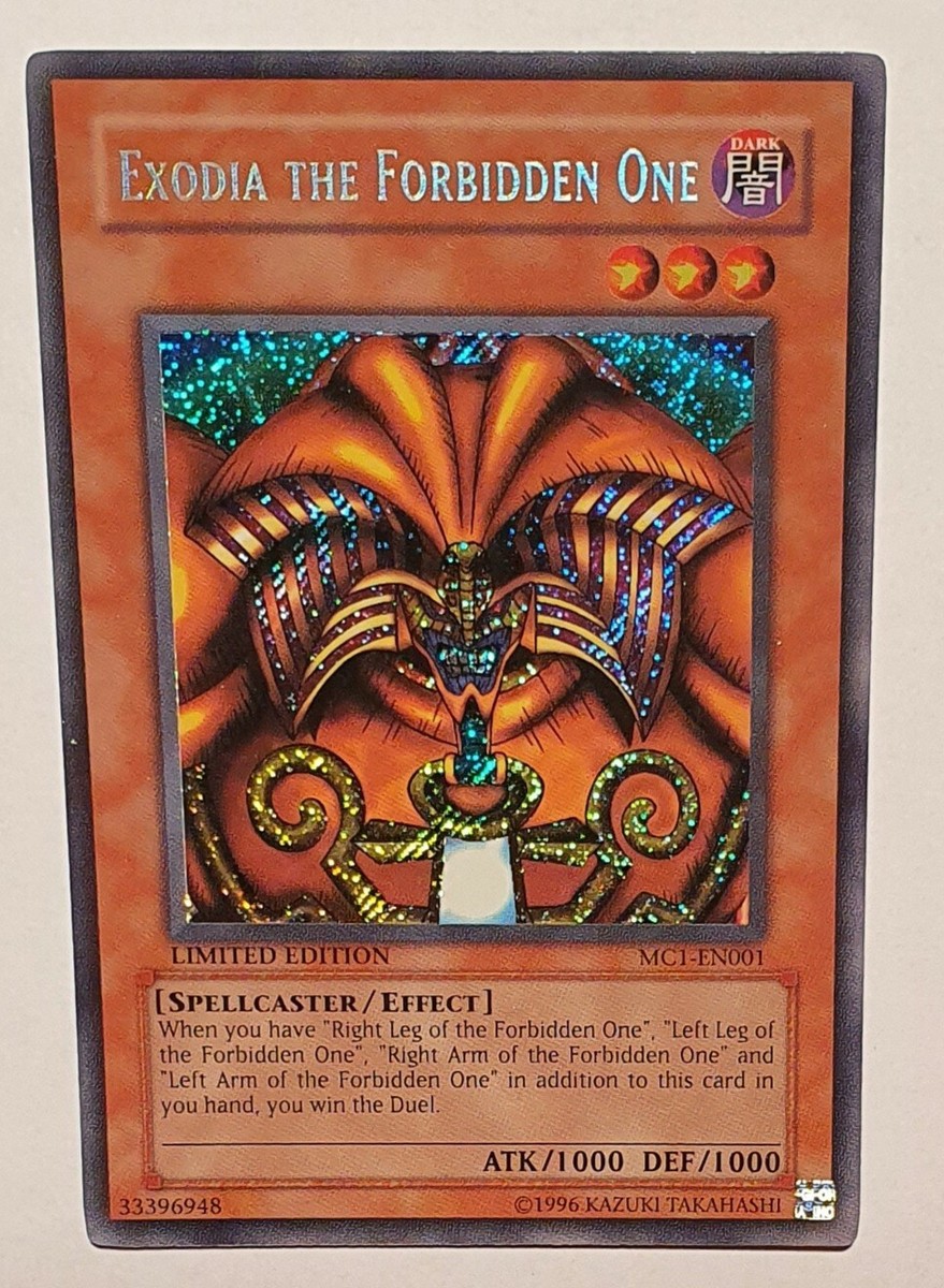 Yugioh Exodia One Card Yu Gi Oh! 7" Exodia The Forbidden One Action