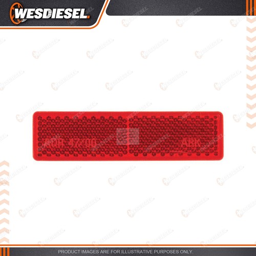 ARK Red Reflex Reflector Self Adhesive 85mm Length X 22mm Width Adr ...