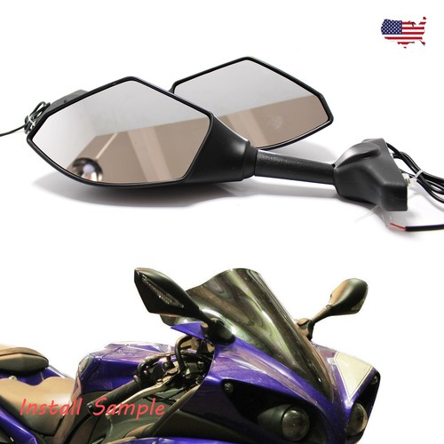 For Yamaha YZF R1 R6 2009 2010 2011 2012 US MOTORCYCLE LED TURN SIGNALS ...