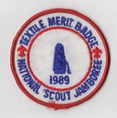 1989 Natioinal Scout Jamboree Patch Textile Merit Badge RED Bdr. [KY ...