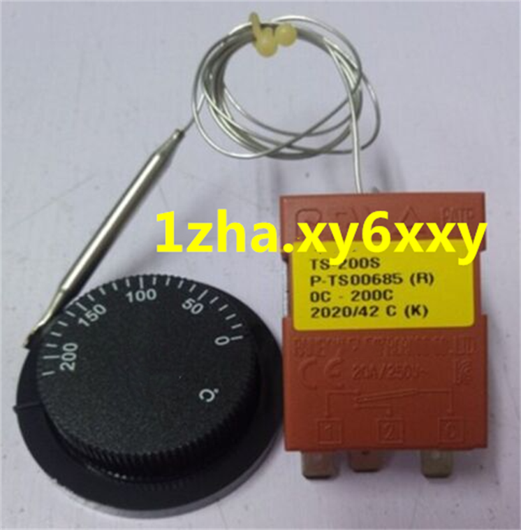 1pcs New for TS-200S P-TS00685(R) Temperature Switch R Knob 0℃-200℃ 1M ...