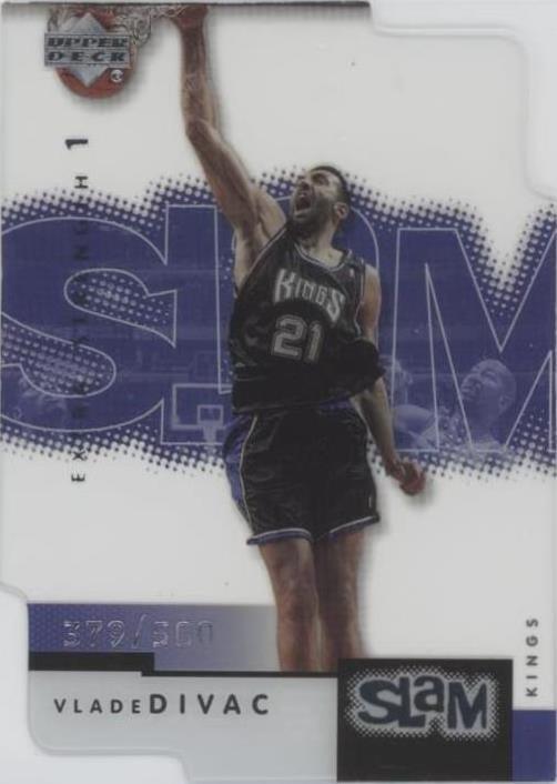 2000-01 Upper Deck Slam - Vlade Divac #48 Extra Strength Silver Die-Cut ...