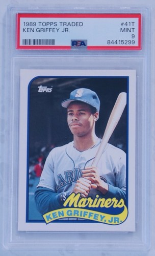 1989 Topps Traded Ken Griffey Jr. RC #41T PSA 9 MINT HOF Seattle ...
