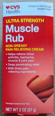 Muscle Rub CVS Health Ultra Strength Non-greasy Pain Relieving Cream 2 ...