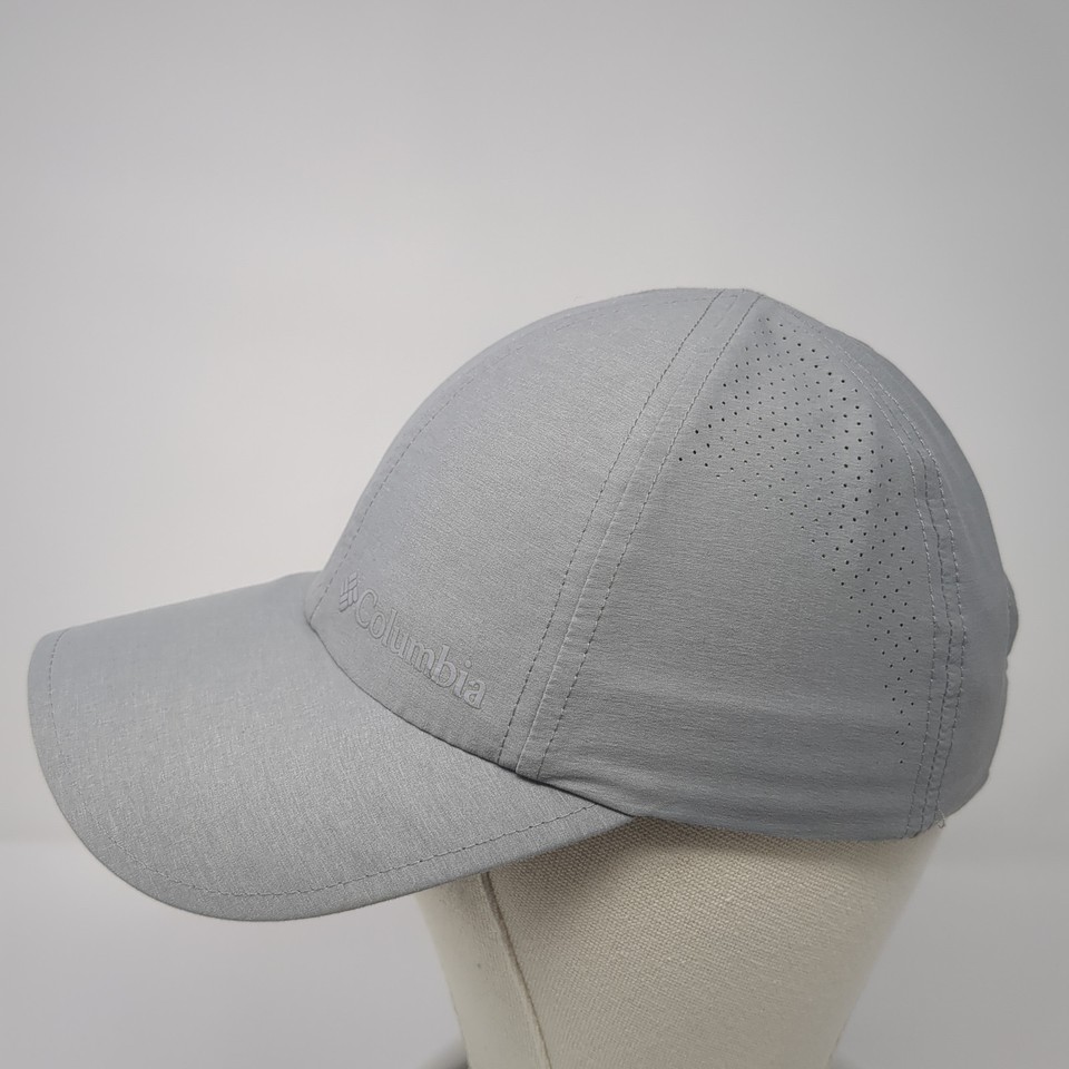 Columbia Strapback Baseball Cap Gray One Size Adjustable Embroidered 6 ...