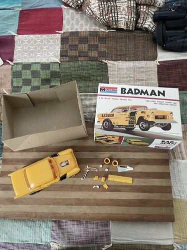Vintage Monogram BADMAN 55 Chevy Gasser Funny Car Model 99% Built w/box ...