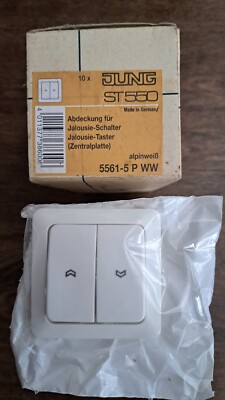 Jung -5561-5PWW -Serie-ST550 - Abdeckung Jalousie 2-fach -alpinweiß ...