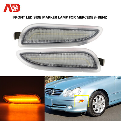 For 03-09 Mercedes W209 CLK-Class CLK500 320 55 63 LED Side Marker ...