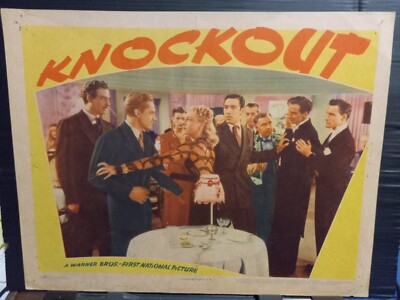 Lobby Card 1941 KNOCKOUT Arthur Kennedy Olympe Bradna Anthony Quinn angry boxing | eBay