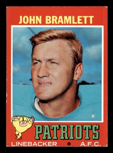 1971 Topps Football #223 John Bramlett VG/EX *d2 | eBay