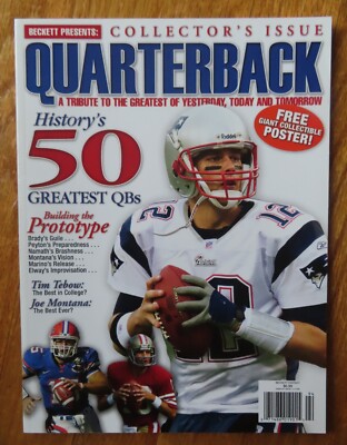 TOM BRADY Greatest Quarterback NEW ENGLAND PATRIOTS Beckett Magazine ...