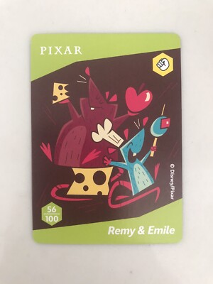 Remy and Emile 56 Disney 100 Wonders Card Woolworths Pixar Marvel Star ...