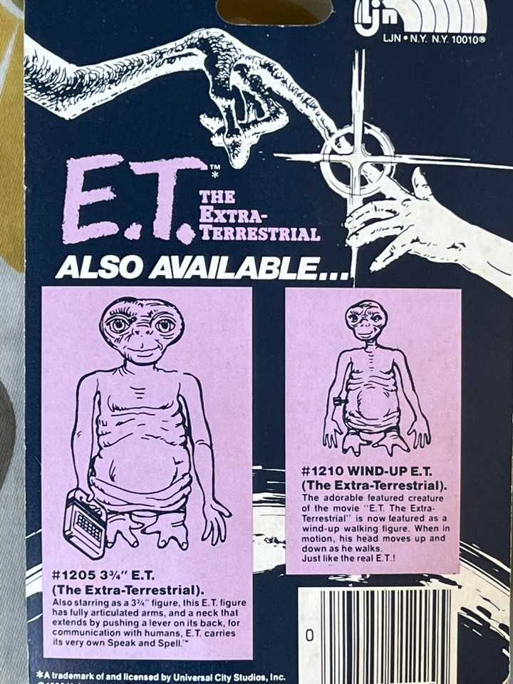 VINTAGE LJN ORIGINAL COLLECTIBLES E.T. THE EXTRA TERRESTRIAL FLOWER ...
