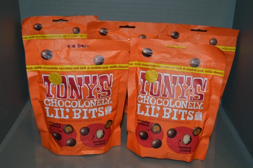 (5) Tony's Chocoloney Lil Bits Milk Chocolate Covered Bits, 4 oz Each ...
