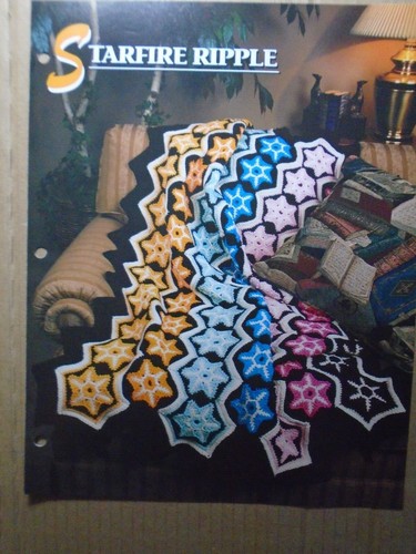 STARFIRE RIPPLE Annie's Attic Crochet Pattern Leaflet Quilt & Afghan ...
