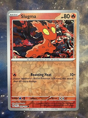 Pokémon TCG Slugma SV05: Temporal Forces 028/162 Reverse Holo Common | eBay