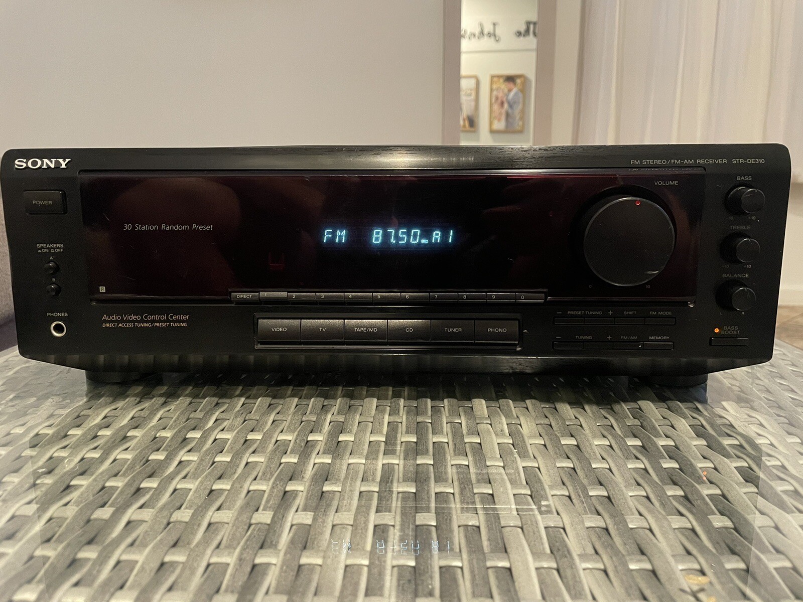 Sony STR-DE310 Stereo FM-AM Receiver w/phono/cd/tape/md/tv/video Inputs ...