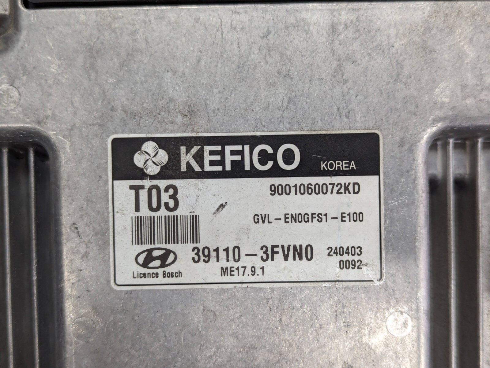 2014-2016 Hyundai Equus Computer Brain Engine Control ECU ECM EBX 39110 ...