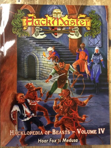 Hackmaster Hacklopedia Of Beasts Volume IV Kenzer & Company New ...