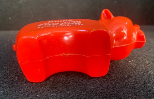 Vintage Molded Plastic Coca Cola Sold Everywhere Advertising Pig Piggy ...
