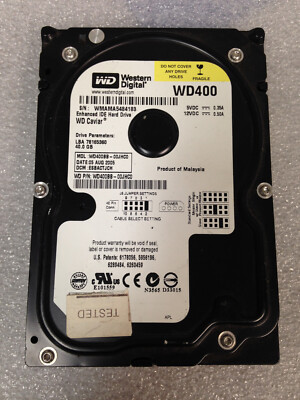 Western Digital WD400BB-00JHC0 40GB DCM: ESBACTJCH IDE 3.5'' Hard Drive ...