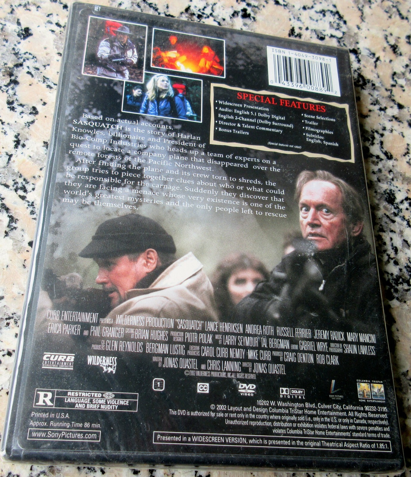SASQUATCH The Untold NEW RARE DVD Lance Henriksen Andrea Roth Quastel ...